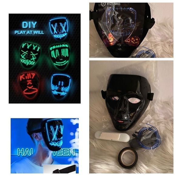 Accessories | Diy Halloween Mask The Forever Purge Mask Light Up Make ...